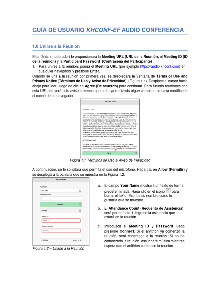 Guía de Conferencia de Audio KHCONF | PDF | Contraseña | Software