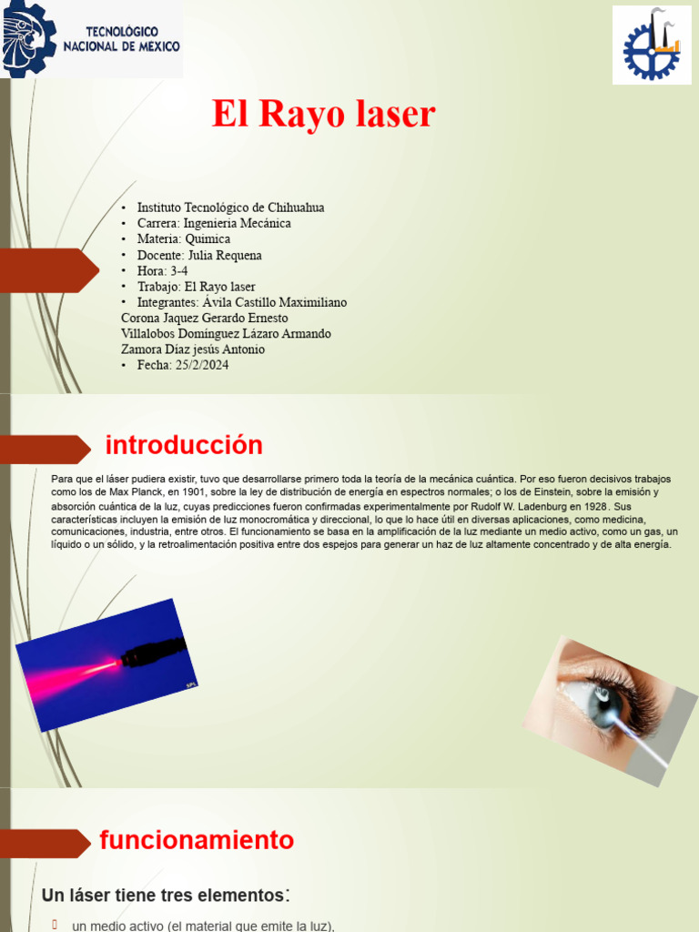 El Rayo Laser | PDF | Láser | Ligero