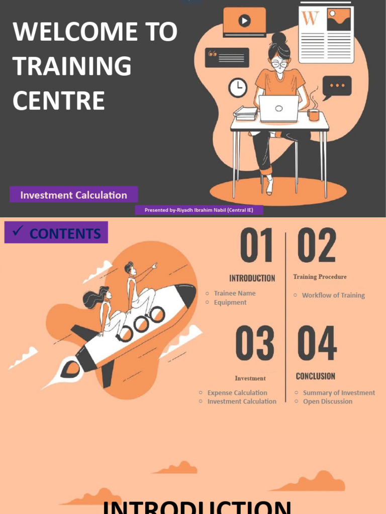 Training Centre Investment Overview | PDF | Textiles