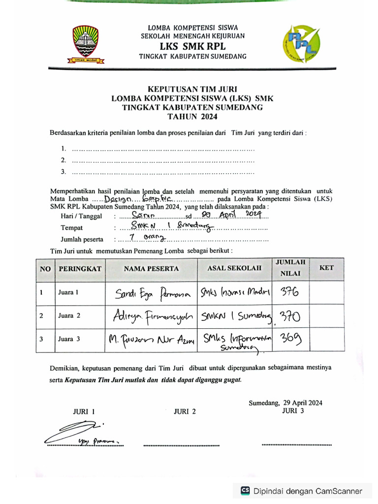 Juara LKS RPL 2024 | PDF