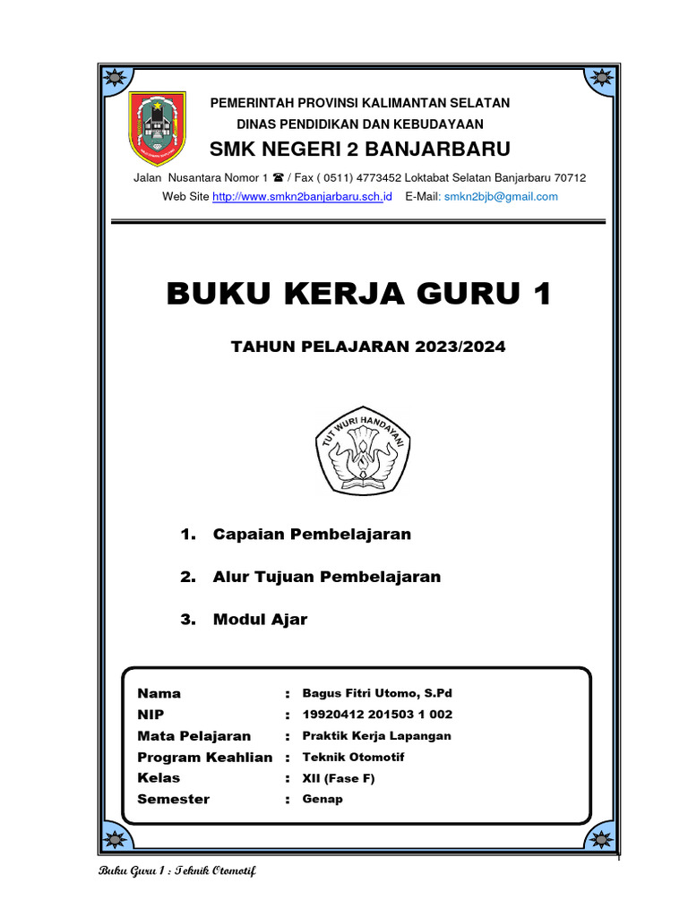 Buku Guru 1 PKL - To - Bagus Fitri Utomo | PDF