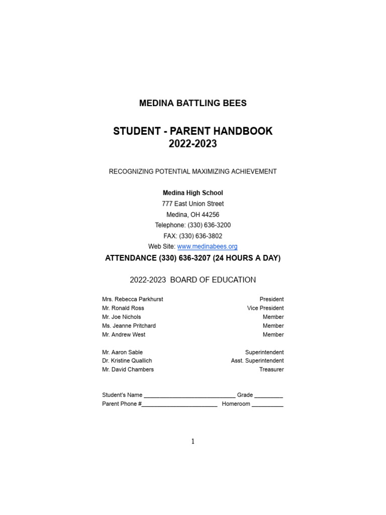 MHS Student Handbook 2022-2023 | PDF | Advanced Placement