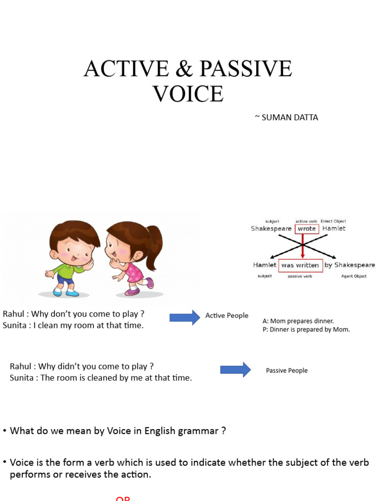 Active & Passive Voice | PDF | Subject (Grammar) | Verb