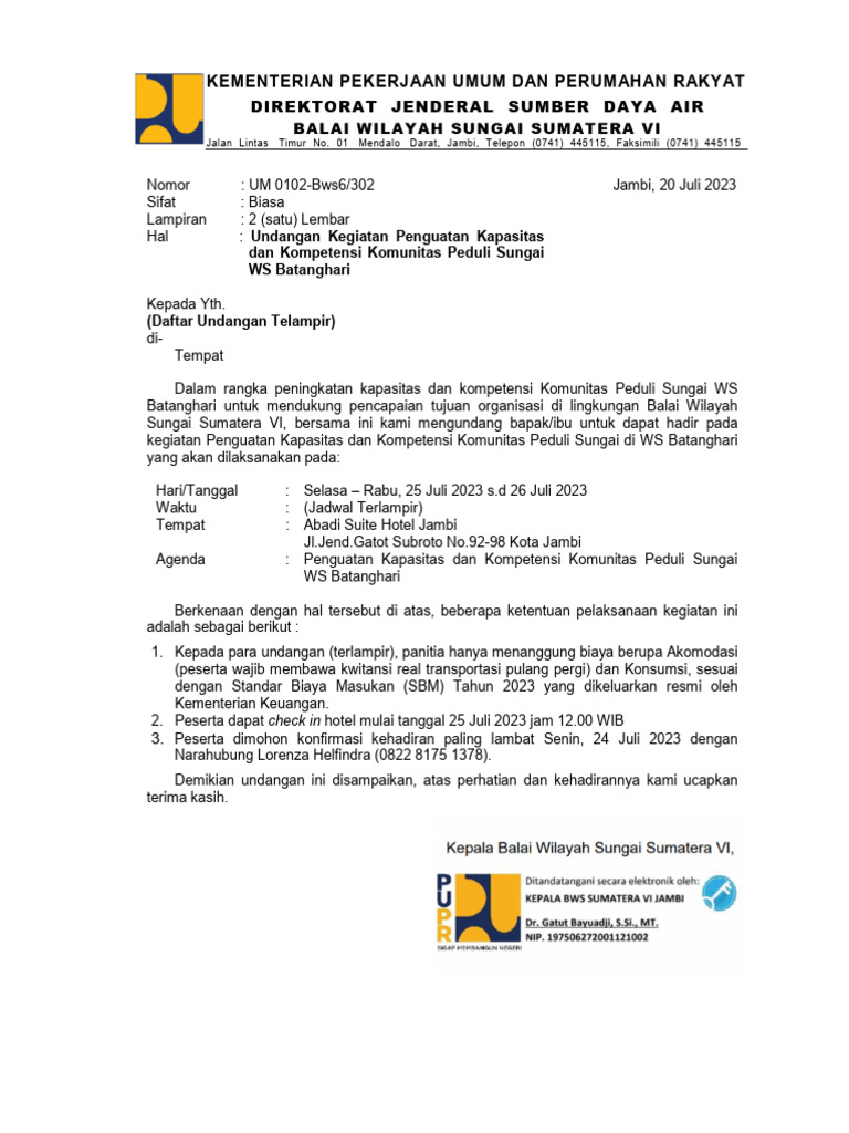 Undangan Acara Penguatan KPS Tahun 2023 | PDF | Sains & Matematika