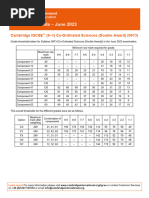 Cambridge Igcse English First Language 0500 Grade Threshold Table | PDF ...