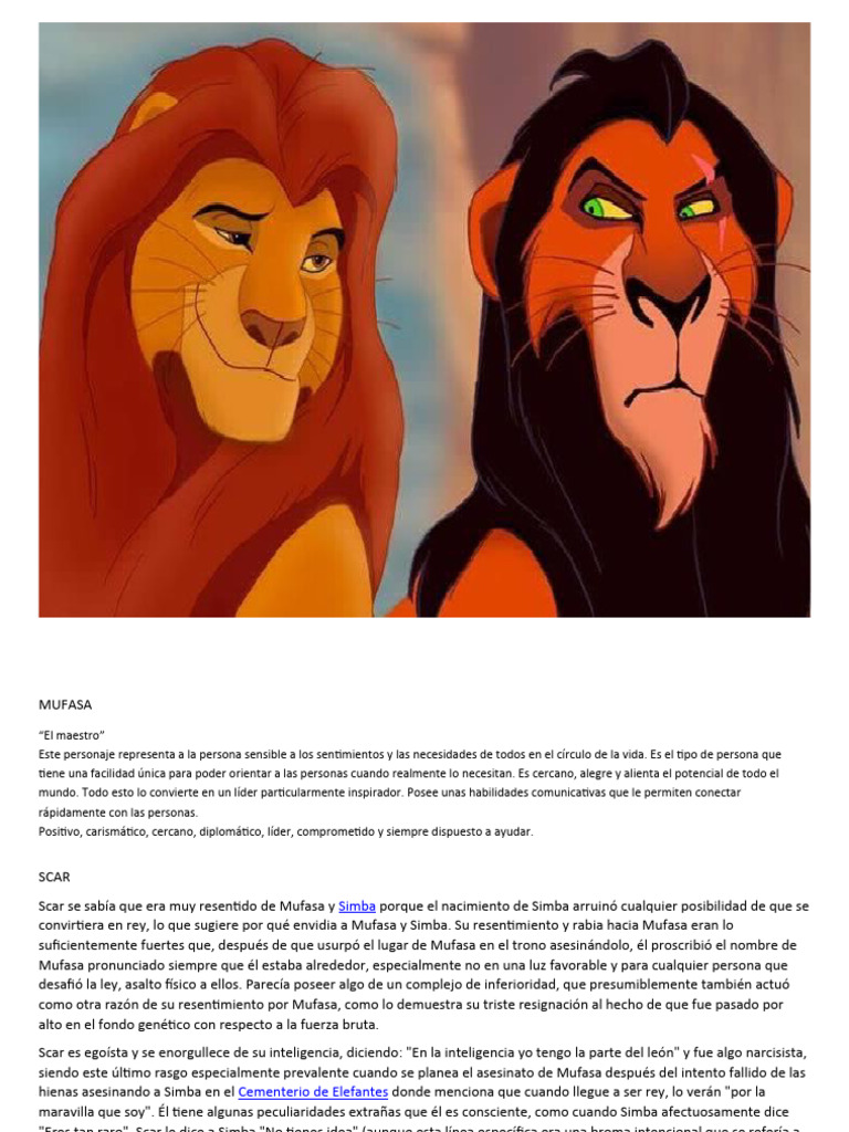 MUFASA | PDF