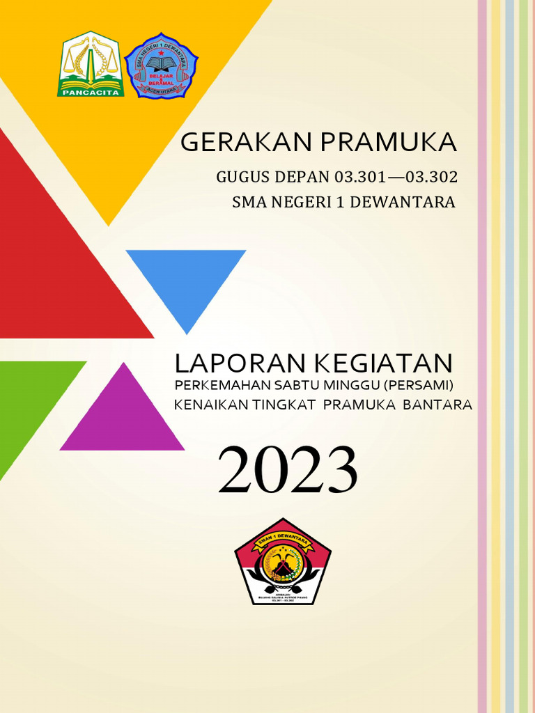Laporan Persami Kenaikan Tingkat Bantara Nopember 2023 | PDF | Karier & Perkembangan