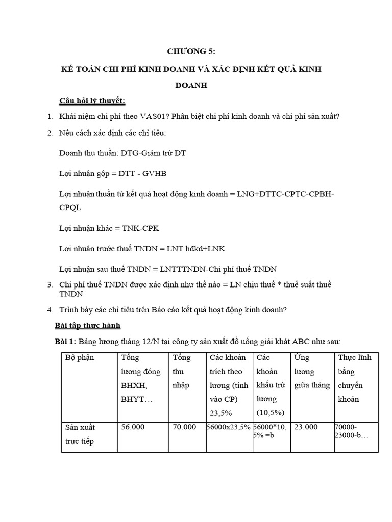 BT KTTC Chuong 5 Sol | PDF
