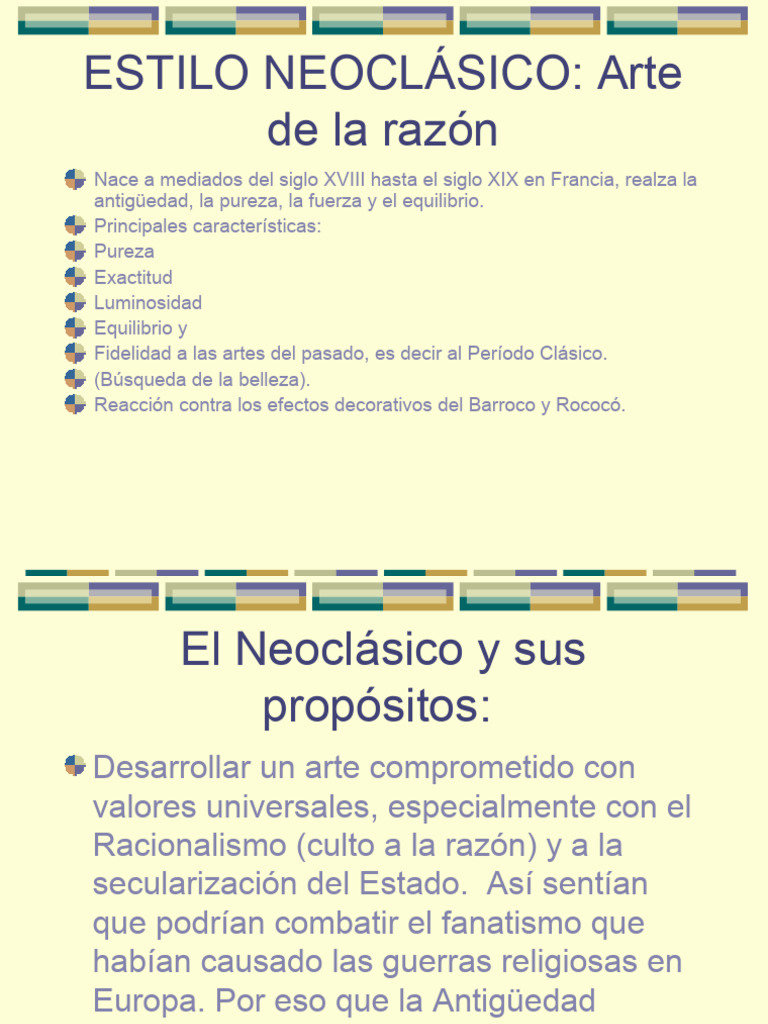 Neoclasicismo: Arte de la Razón y sus Características | PDF | Era de ...