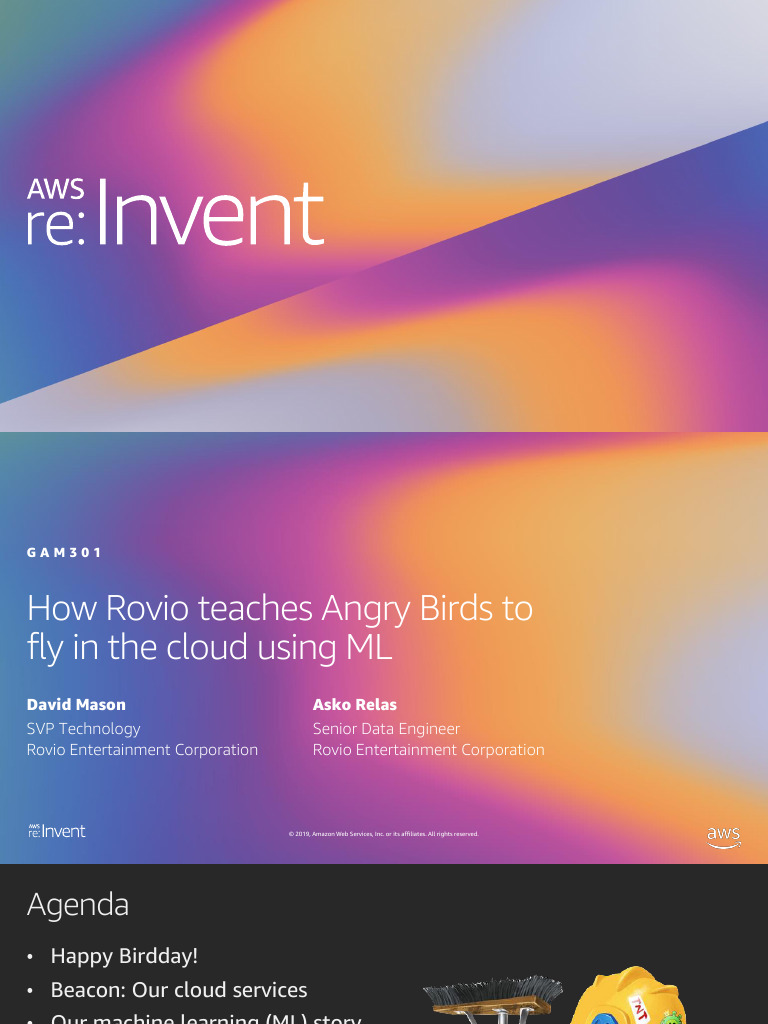 How Rovio Teaches Angry Birds To Fly in The Cloud Using ML GAM301 | PDF ...