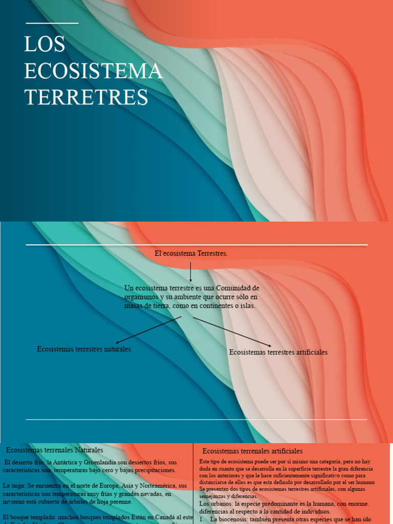 Los Ecosistema Terretres | PDF | Ecosistema | Desierto