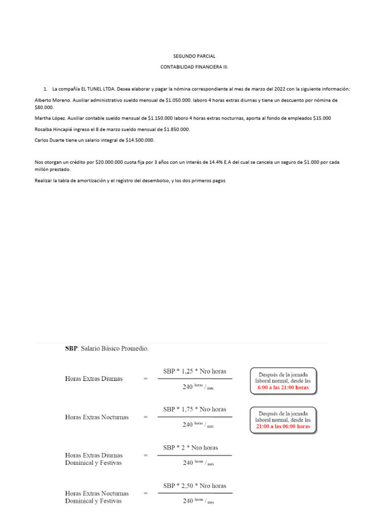 Examen Contabilidad Financiera III | PDF