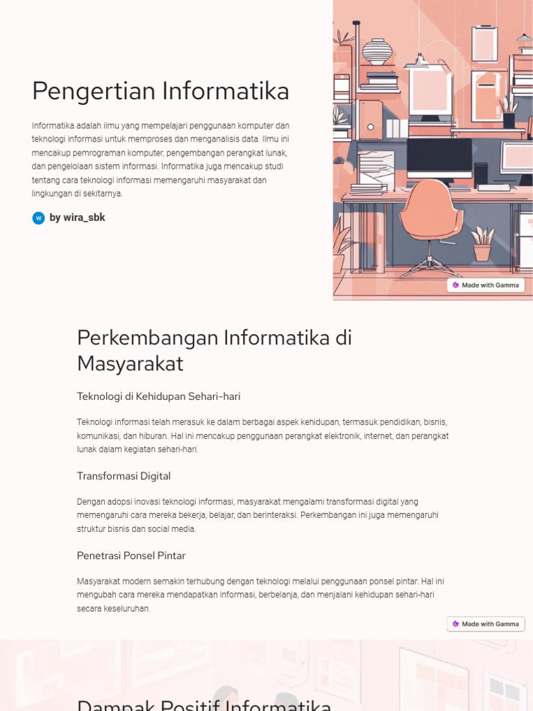 Informatika dan Dampaknya | PDF
