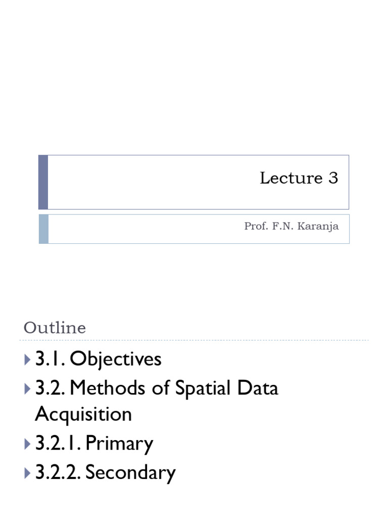 Lecture 3 | Download Free PDF | Data | Spatial Analysis