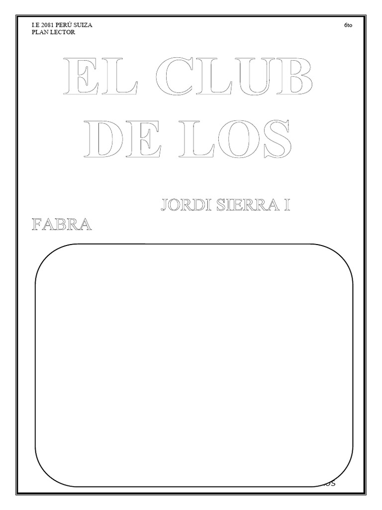 Fichas El Club de Los Raros | PDF | Juegos y actividades