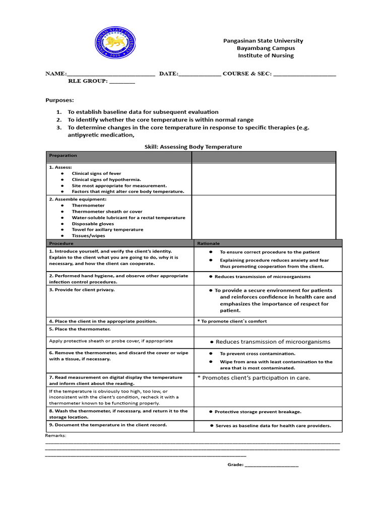 VITAL SIGNS With Rationale | PDF | Blood Pressure | Breathing