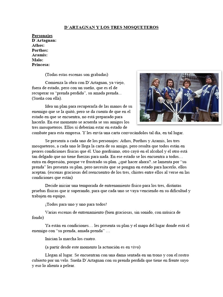 los tres mosqueteros | PDF