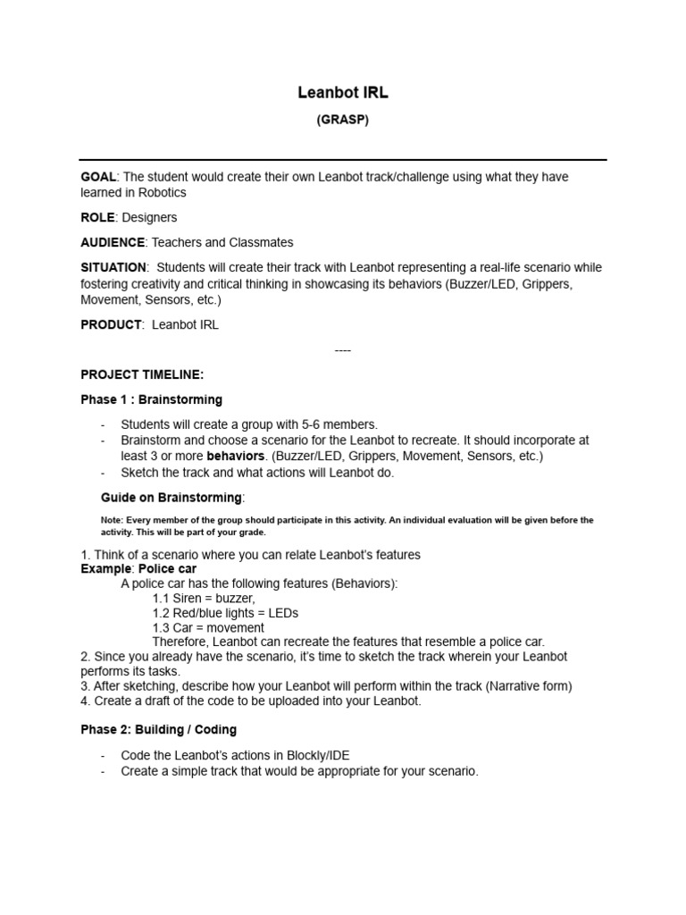 Leanbot Irl Grasp Revised | PDF | Cognitive Psychology | Behavior ...