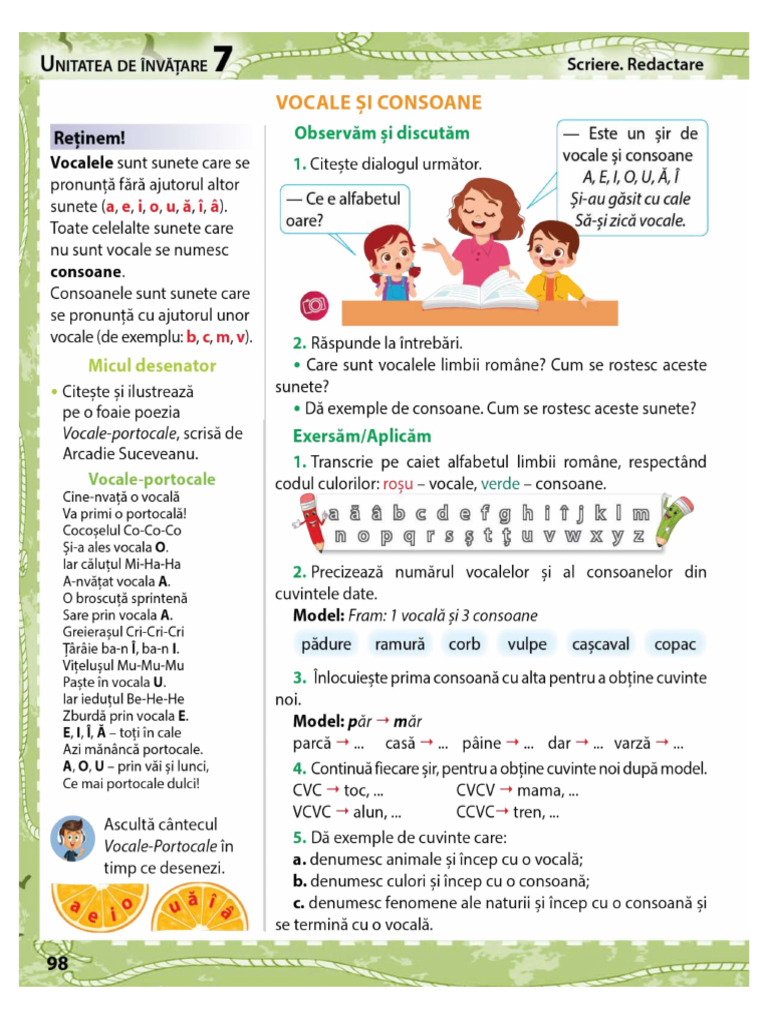 Vocale Si Consoane | PDF
