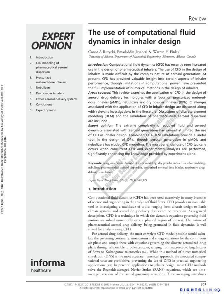 The_use_of_computational_fluid_dynamics | PDF | Computational Fluid Dynamics | Fluid Dynamics