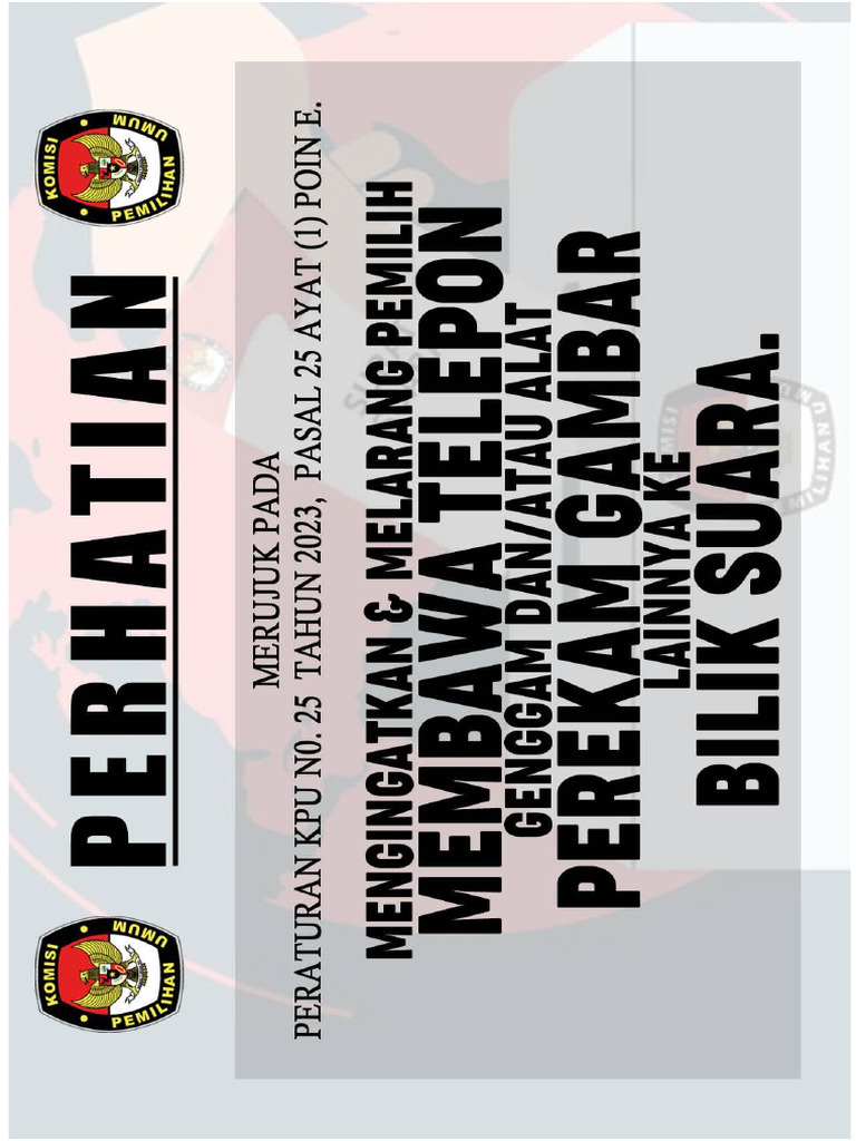 (PRINT A4) Keterangan Meja Di TPS | PDF