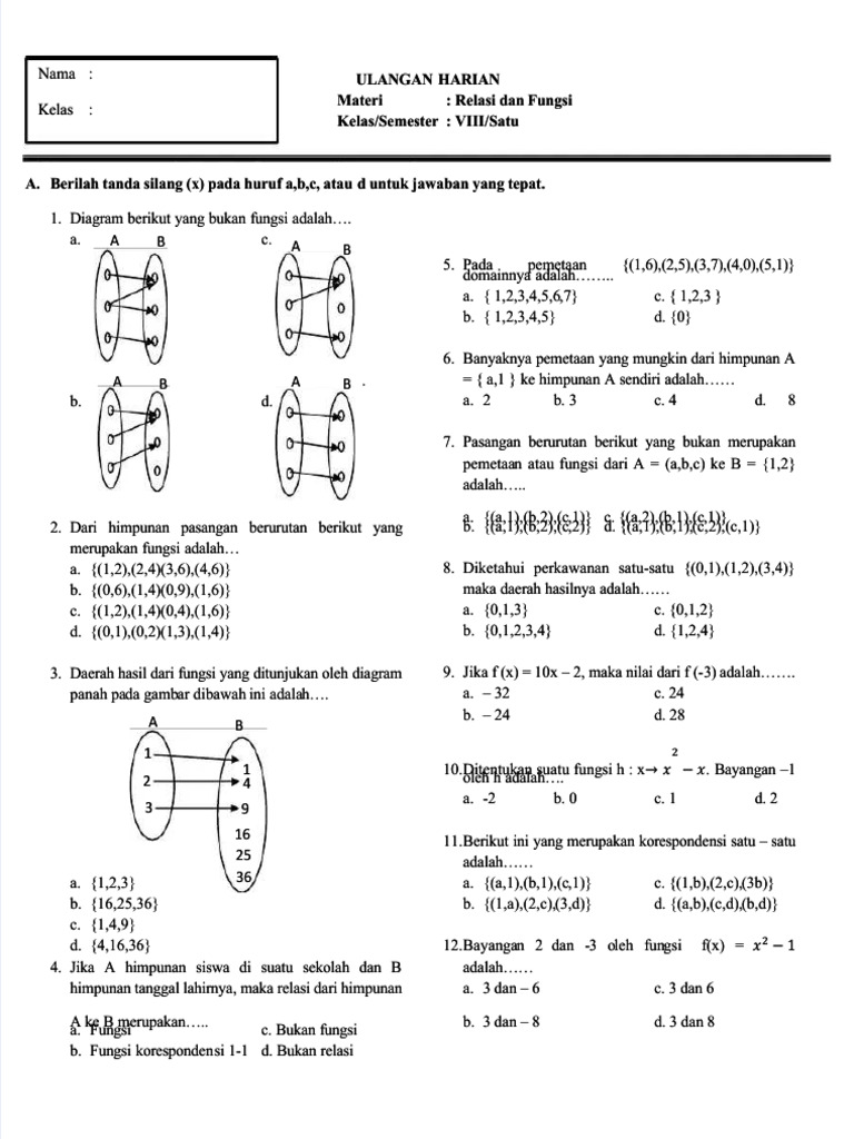 Relasi Dan Fungsi | PDF