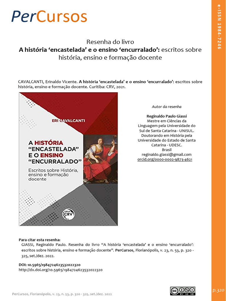 RESENHA 'A História 'Encastelada' | PDF | Livro didático | Science
