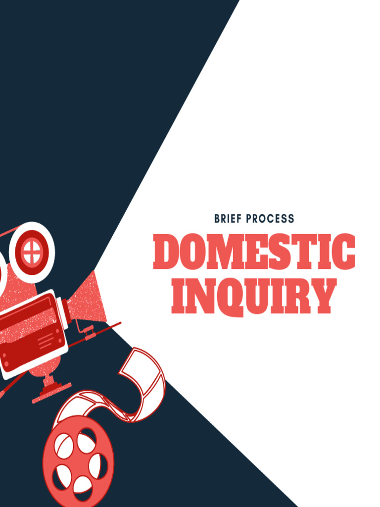 Domestic Inquiry Process Guide | PDF | Plea | Legal Procedure