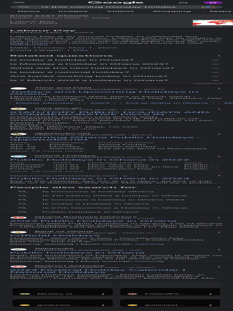 Is This Coming Monday Holiday - Google Search | PDF | Holidays ...