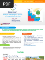 Presentation On Our Environment Class X | PDF | Ecosystem | Food Web