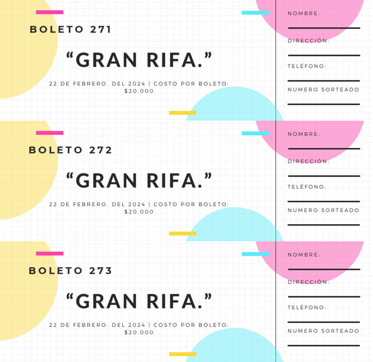 Boletos de Rifa 5 B | PDF | Derecho | Hogar, jardinería y bricolaje