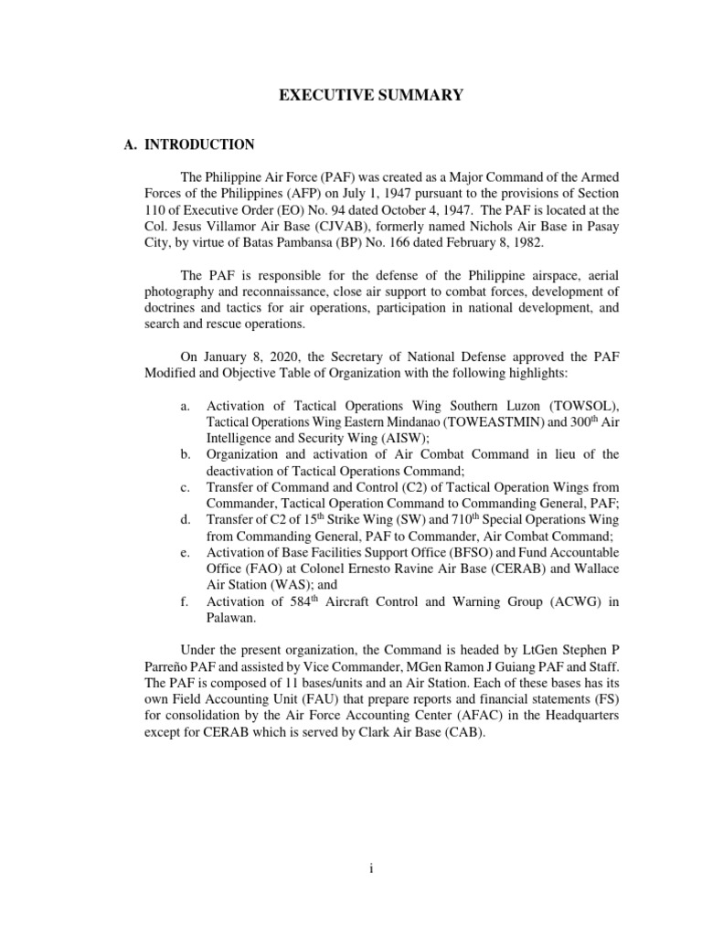 Philippine Air Force 2022 Overview | PDF | Business | Finance & Money ...