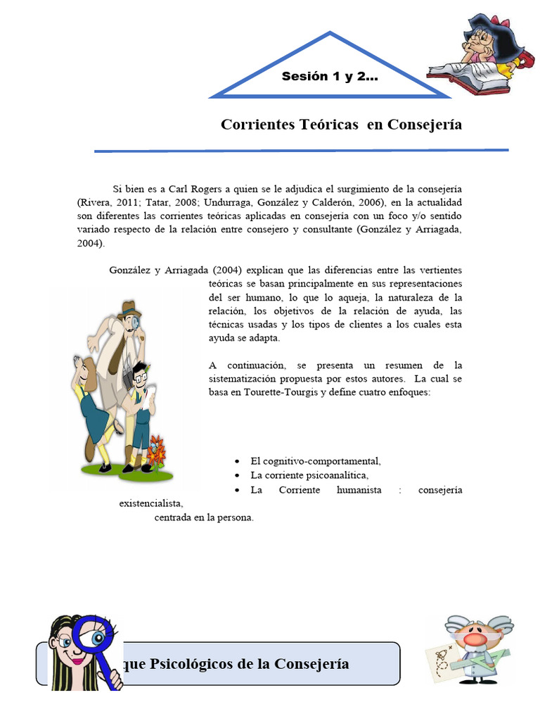Corrientes Teóricas en Consejería Psicológica | PDF | Psicoanálisis ...