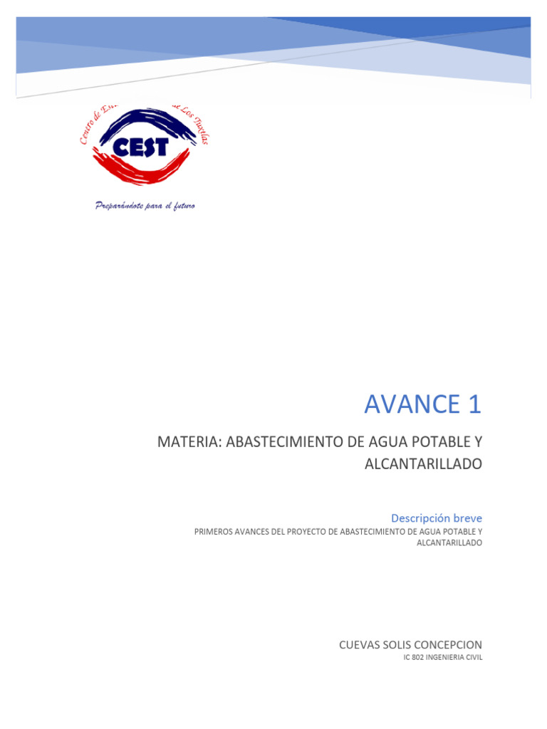 AVANCE1 | PDF | Agua | Escasez de agua