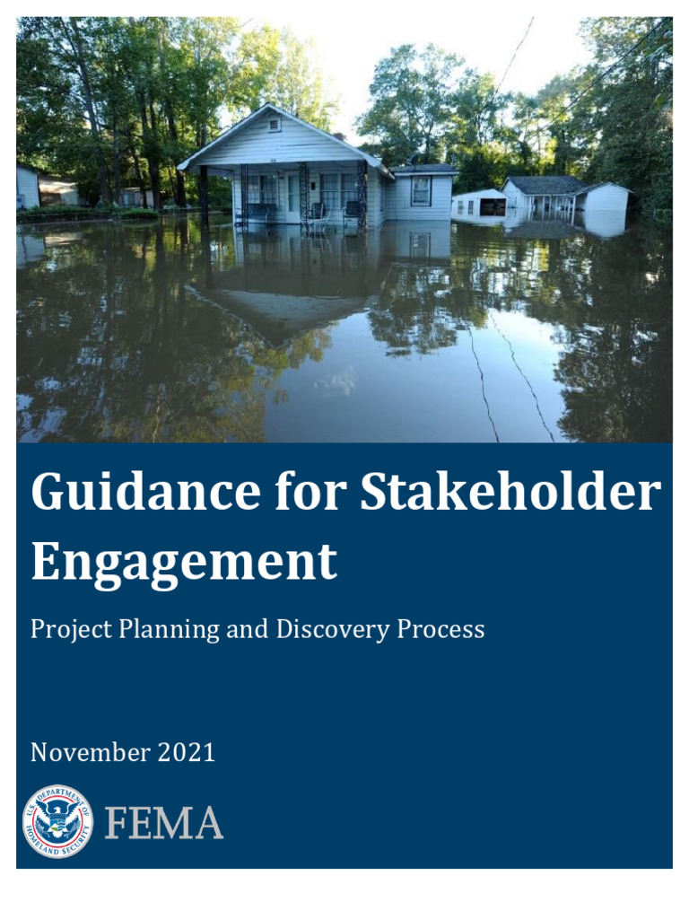 Fema - Stakeholder Engagement Project Planning Discovery Guidance ...