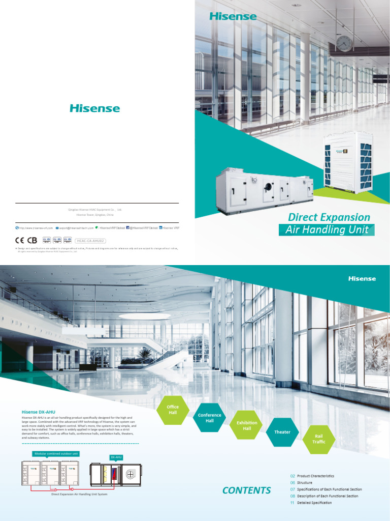 1-1f. Hisense Direct-Expansion Combined Air Handling Unit (2020-3 ...