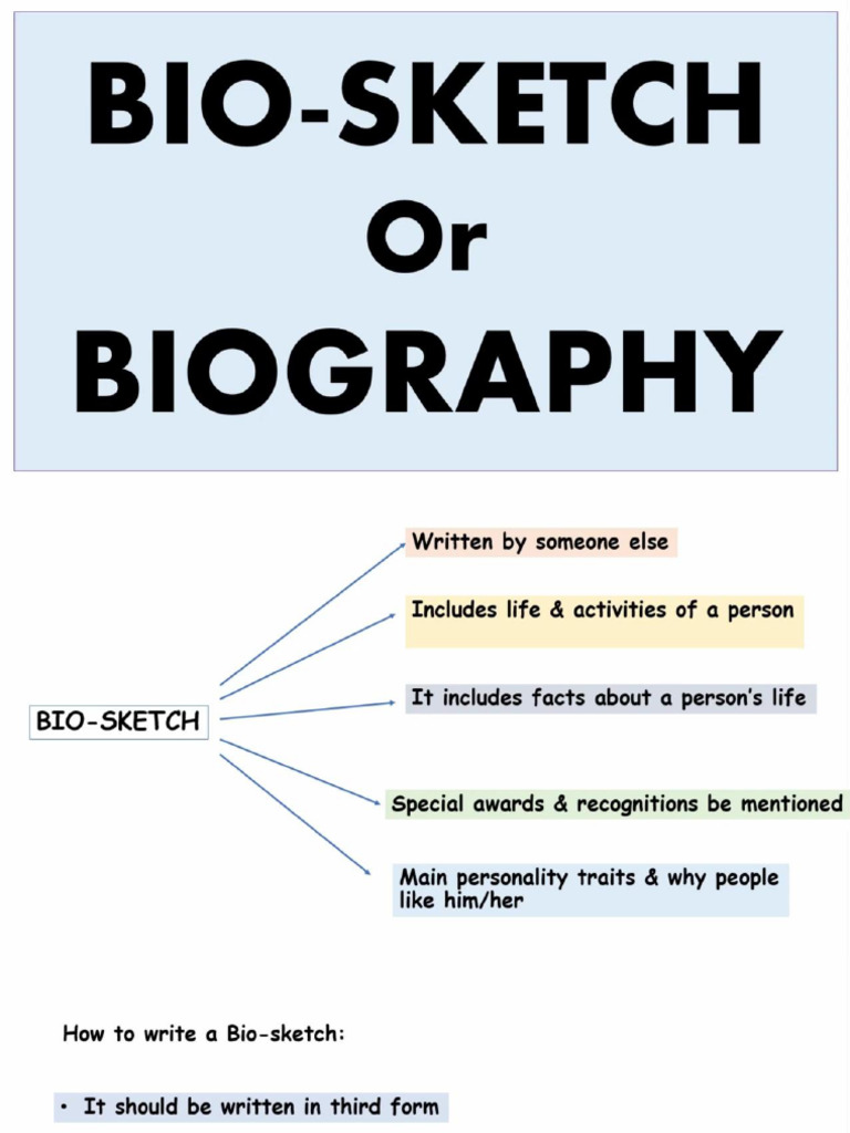Bio - Sketch or Biography Writing | PDF