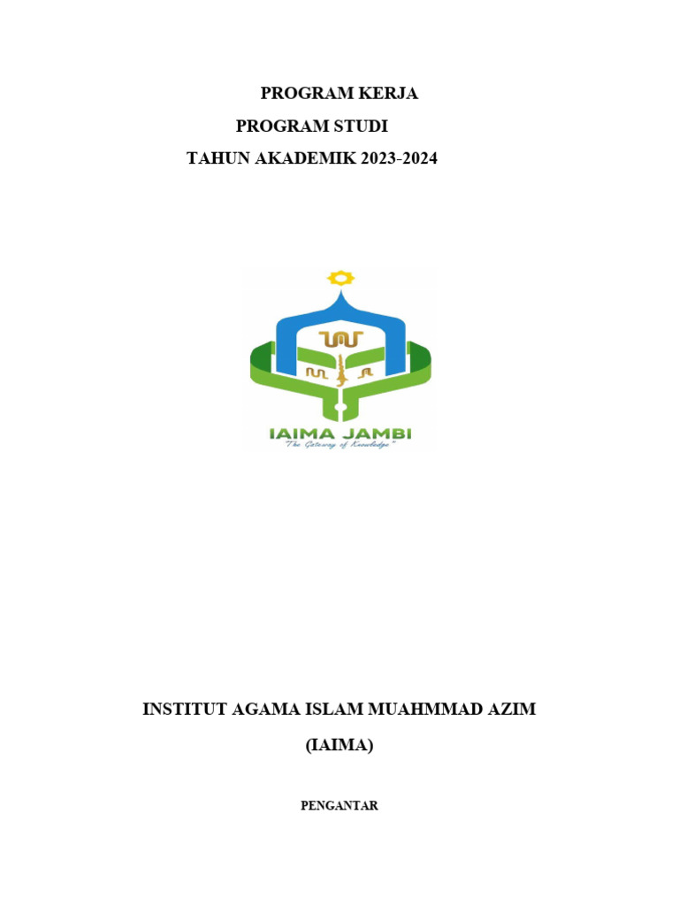 Program Kerja | PDF | Bisnis