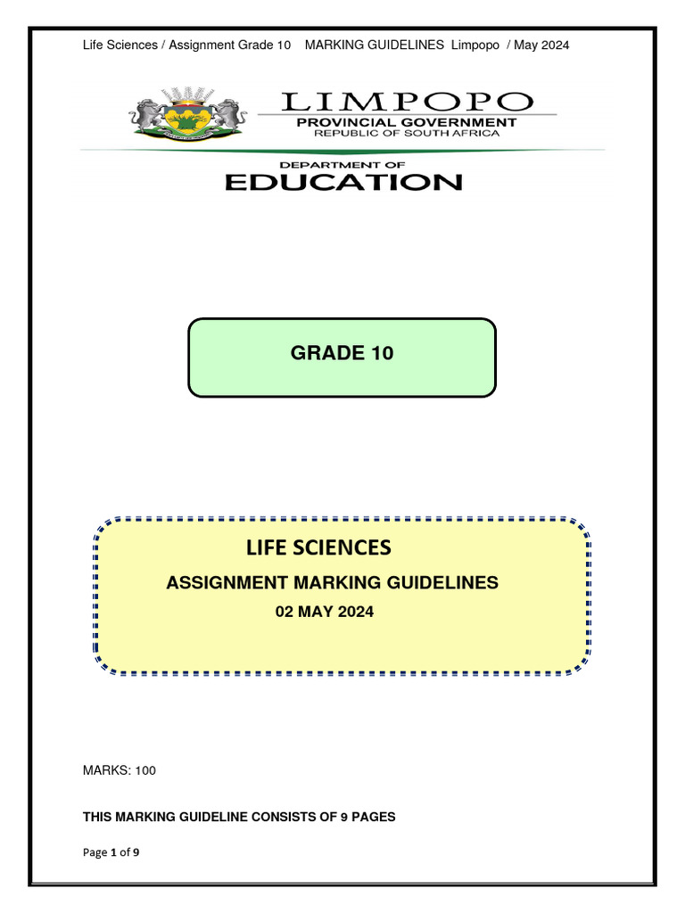 2024 05 15 LIM LFSC ASSIGNMENT Gr10 MG ENG | PDF | Leaf | Stoma