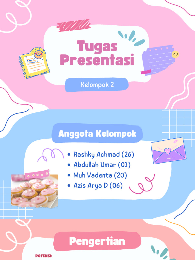 Warna Warni Pastel Kreatif Lucu Tugas Presentasi Kelompok - 20240131 - 144103 - 0000 | PDF