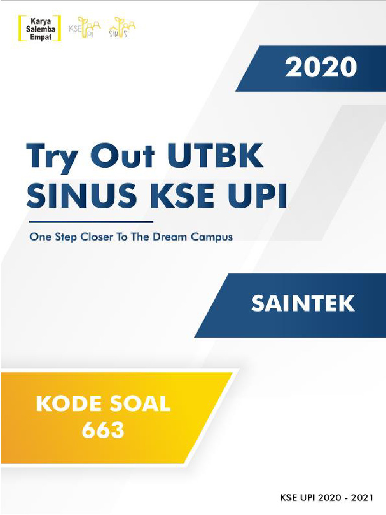 Soal Saintek Dan Pembahasan - 663 v3 | PDF