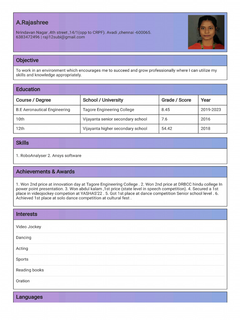 Rajashree Resume Apna | PDF