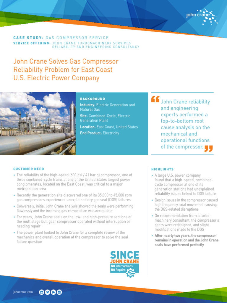 CS Powergen Compressor DGS Apr2019 | PDF | Turbomachinery | Reliability ...