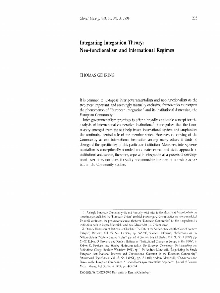 Functionalism | PDF | Institution | European Union