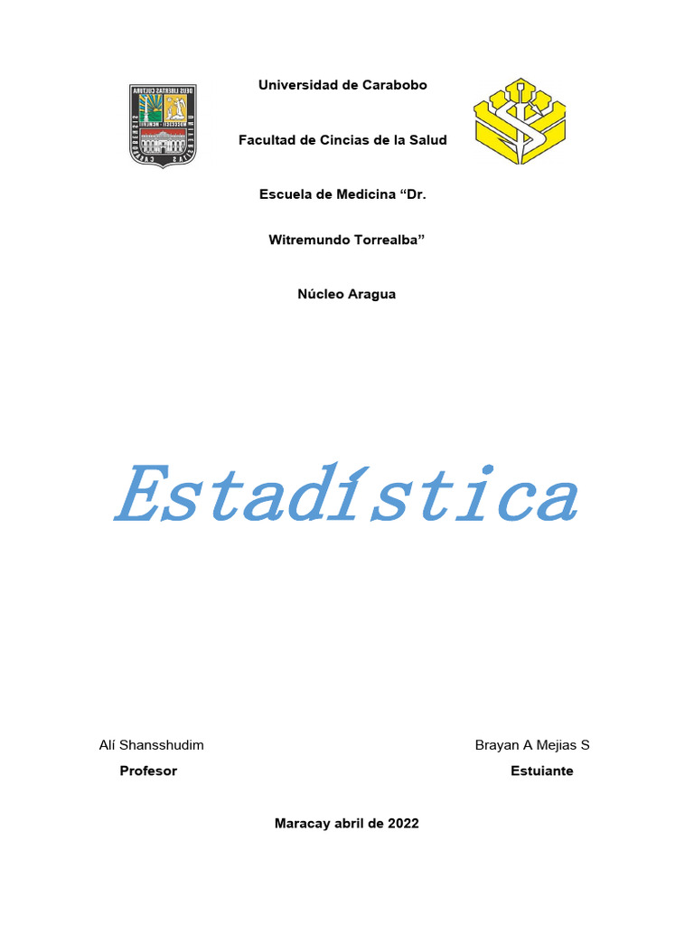 Membrete Universidad de Carabobo | PDF | Salud y bienestar