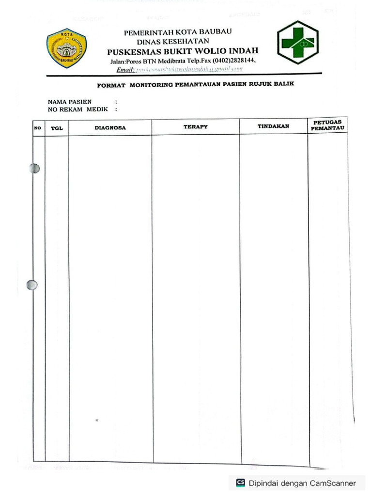 3.7.2.c Form Monitoring Rujukan Balik | PDF