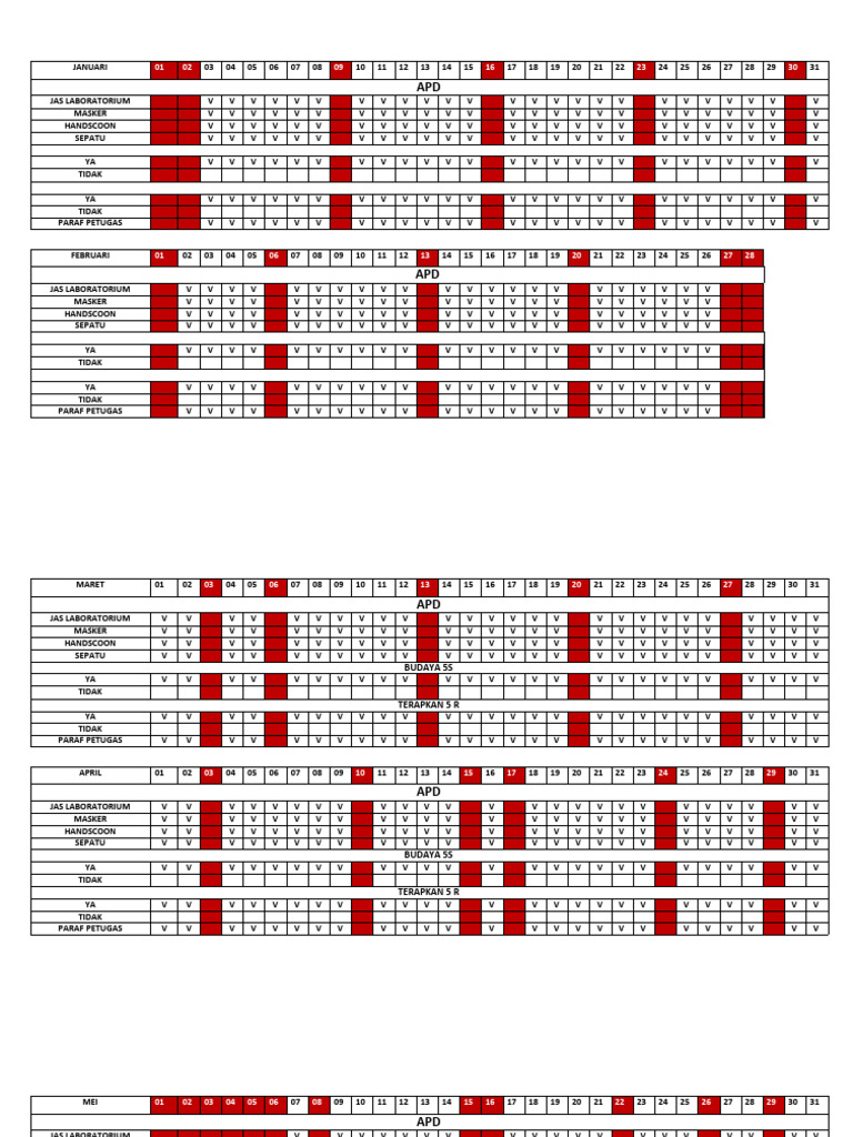 Buku Monitoring Apd 2022 | PDF
