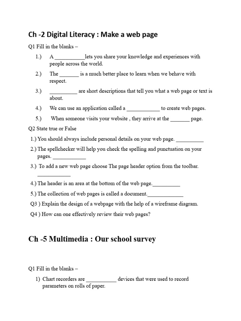 Grade 5 Workbook | Download Free PDF | Spreadsheet | Computing