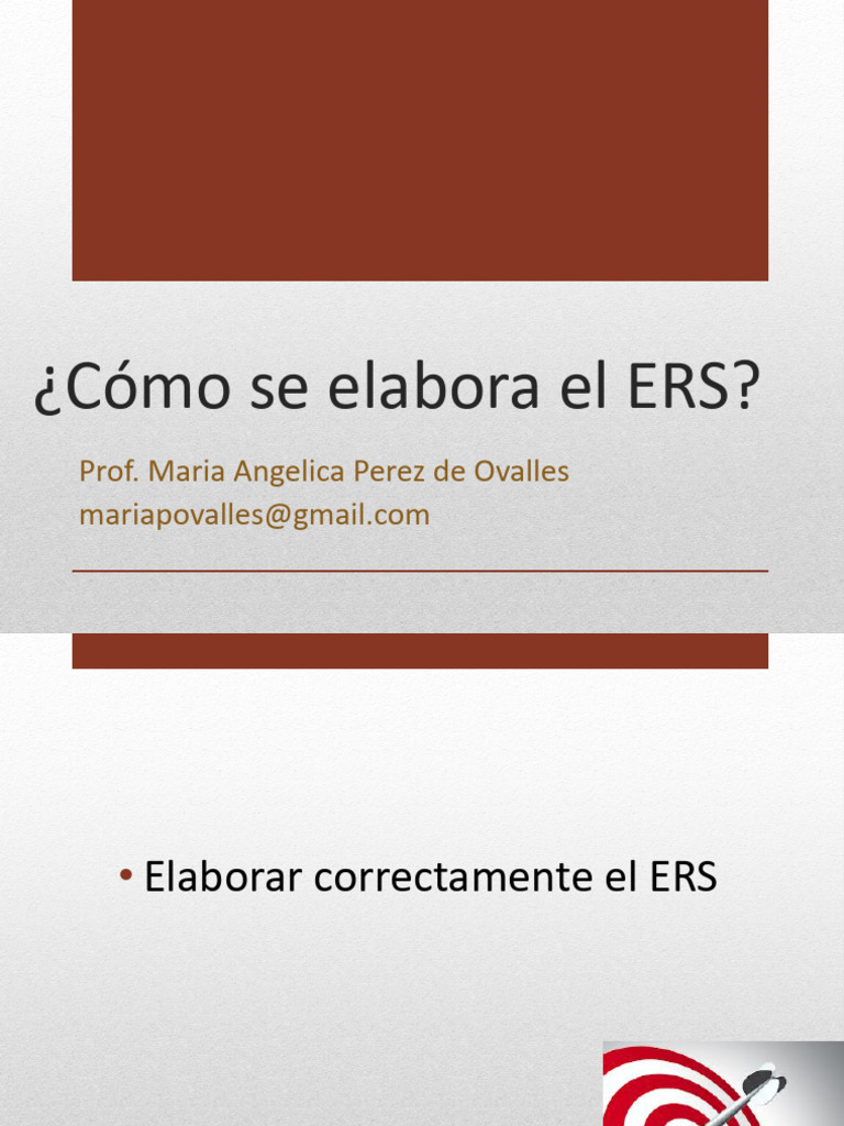 Cómo Se Elabora El ERS v7 | Descargar gratis PDF | Software ...