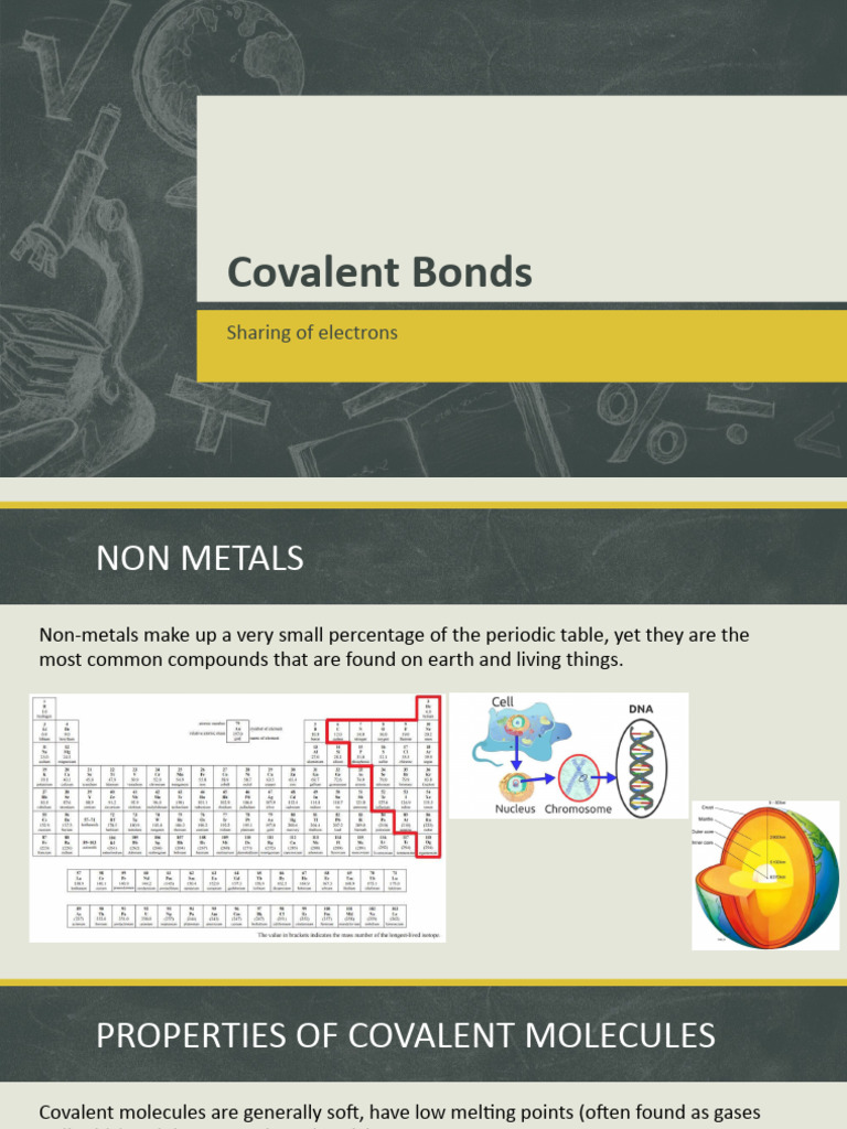 Powerpoint 4 Covalent Bonds | PDF | Chemical Bond | Covalent Bond